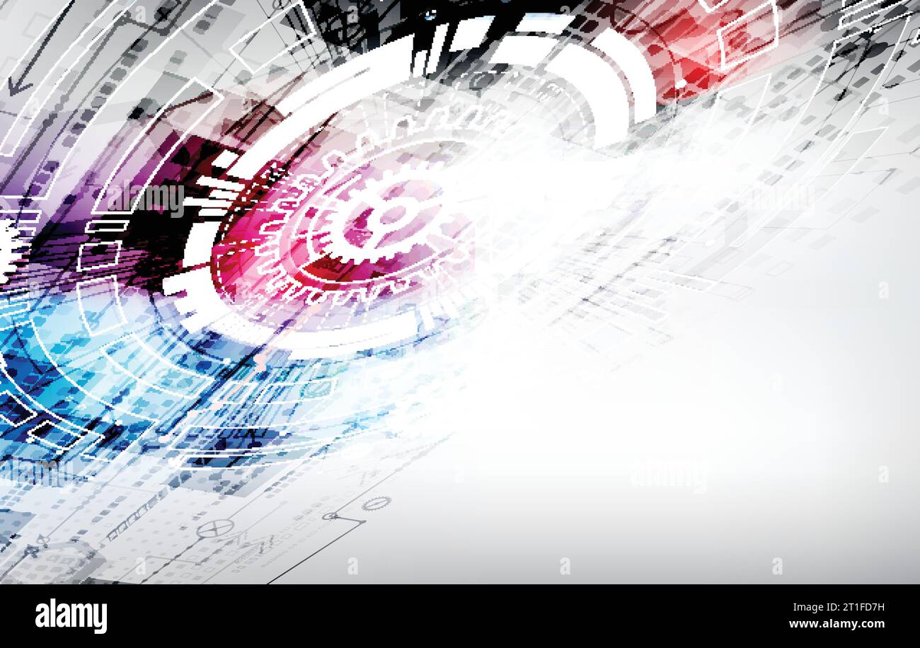 Abstract color digital communication technology background. Vector ...