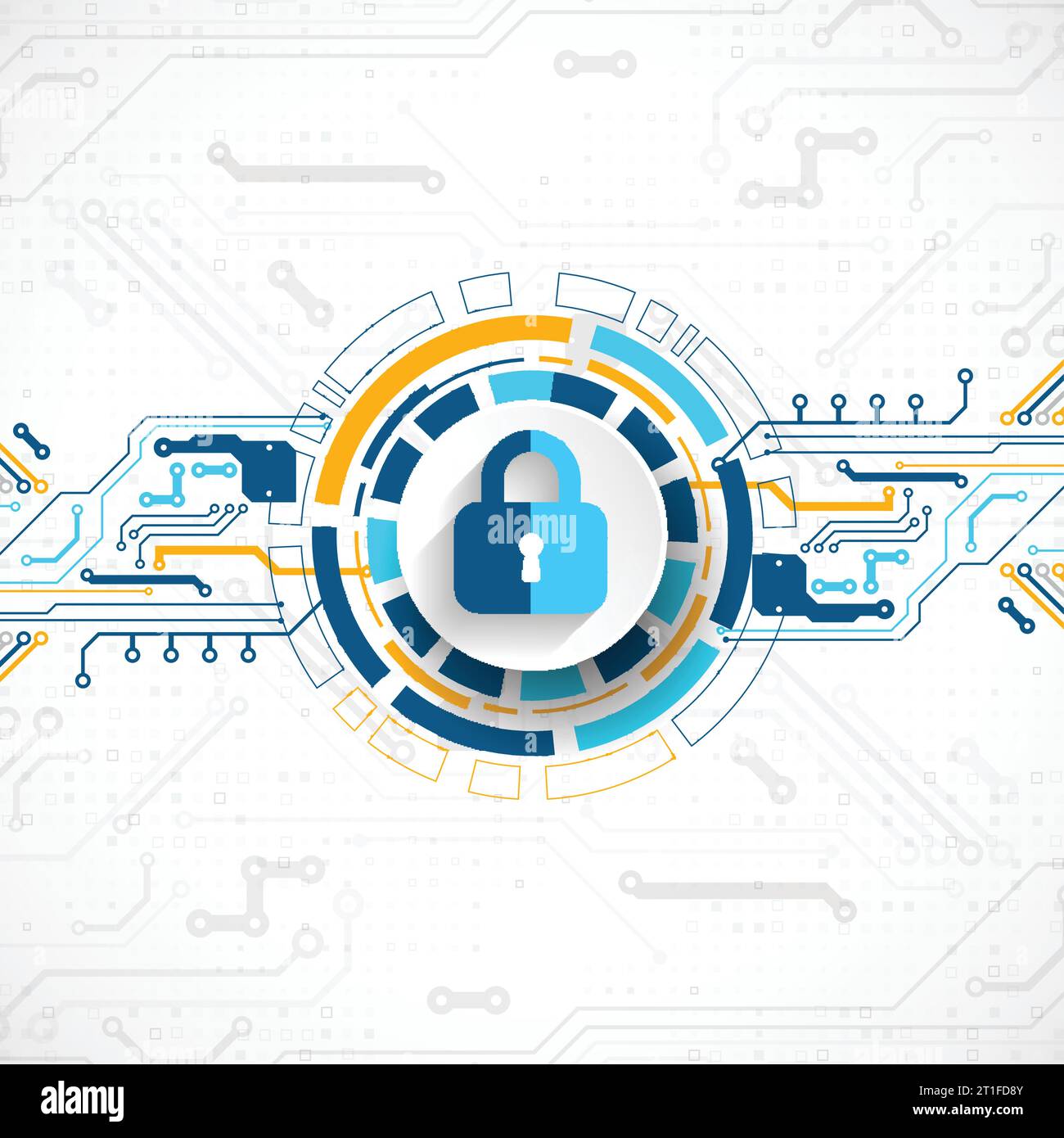 Protection concept. Protect mechanism, system privacy. Vector ...