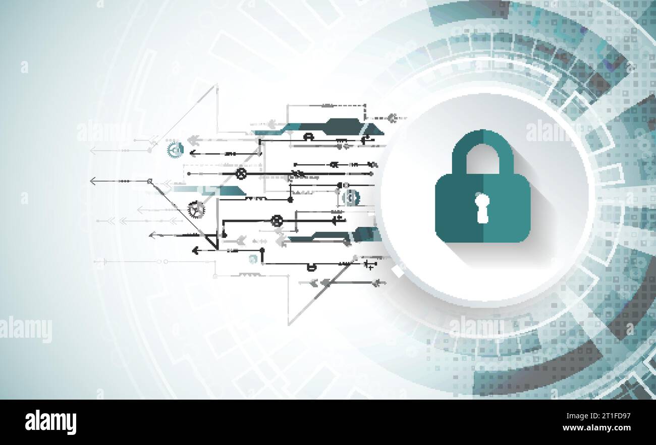 Protection concept. Protect mechanism, system privacy. Vector ...