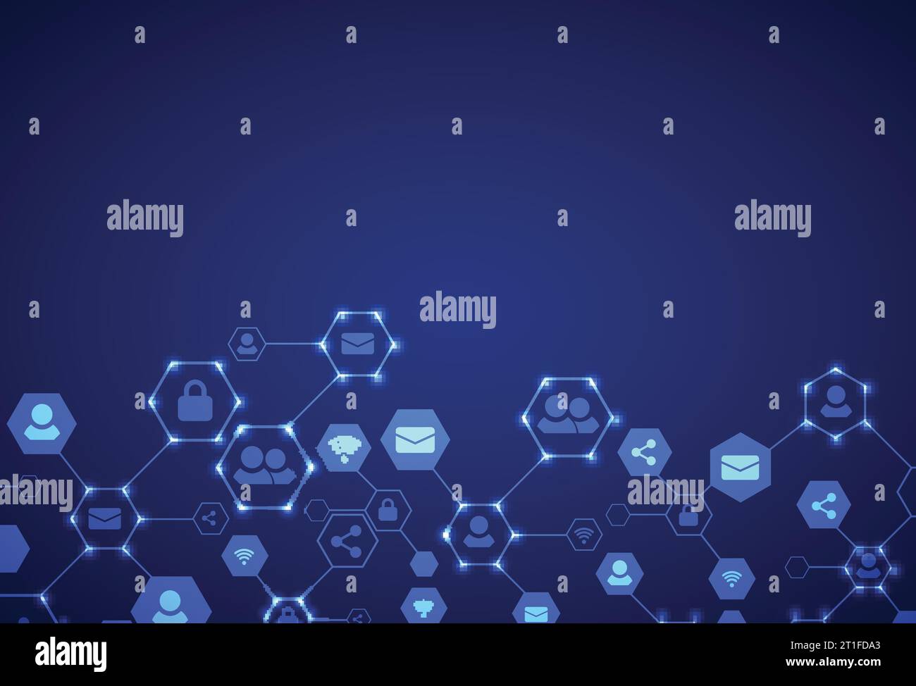 Social media vector background. Network concept Stock Vector Image ...