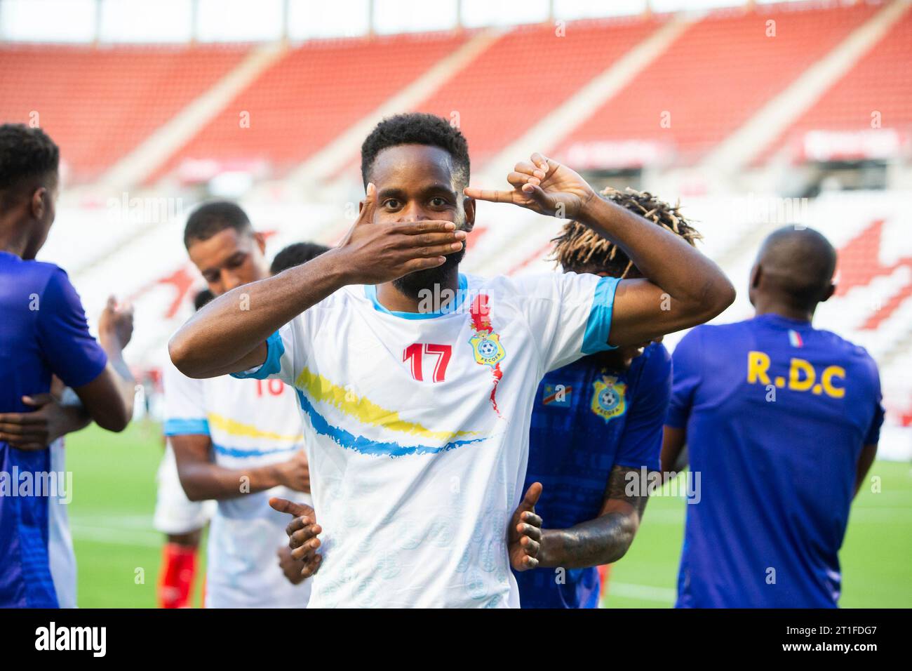 October 13, 2023 Murcia: CELEBRATE YOUR GOAL CEDRIC BAKAMBU PLAYER OF ...