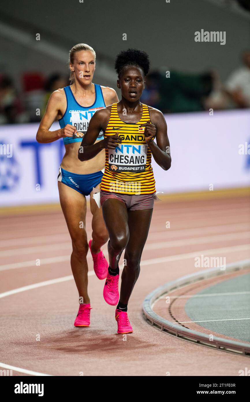 Stella Chesang of Uganda competing in the women’s 10,000m final at the ...