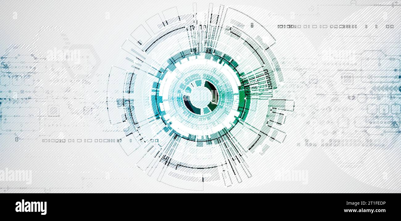 Abstract circle technology concept. Circuit board, high computer color ...