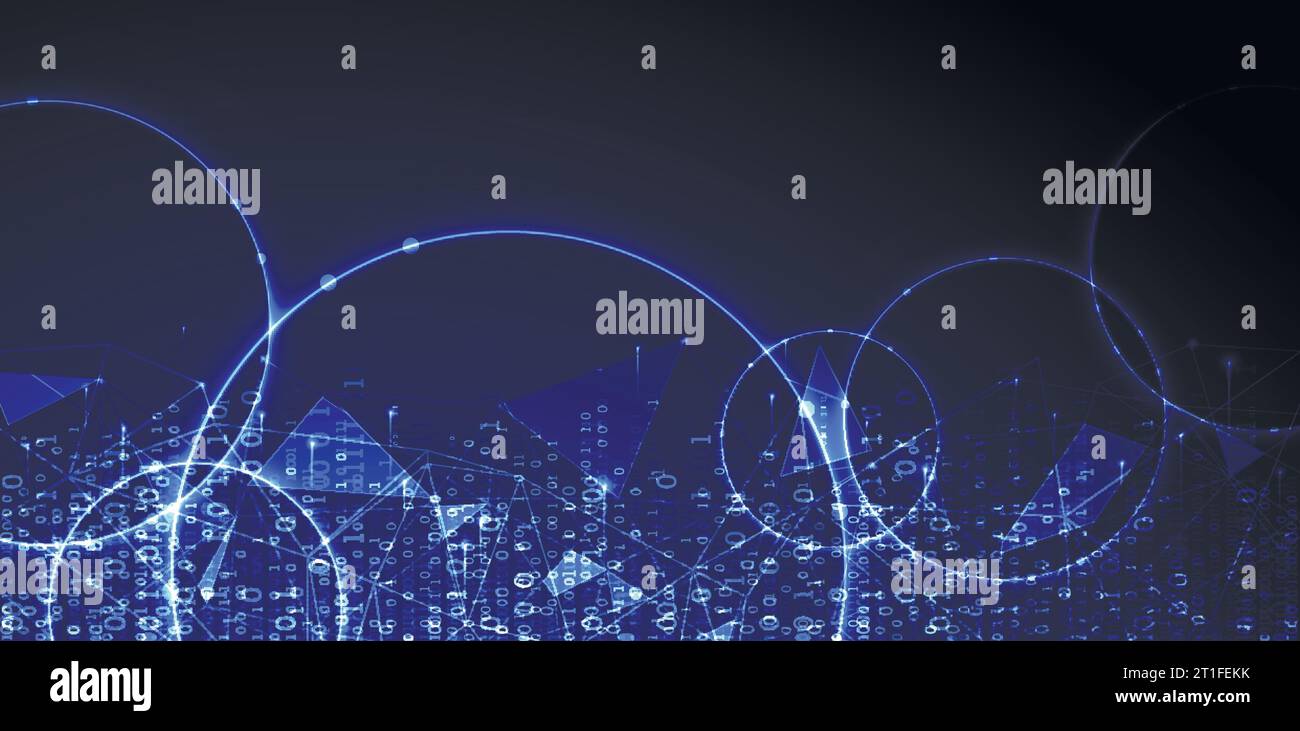Technology background. Big data concept. Binary computer code. Vector ...