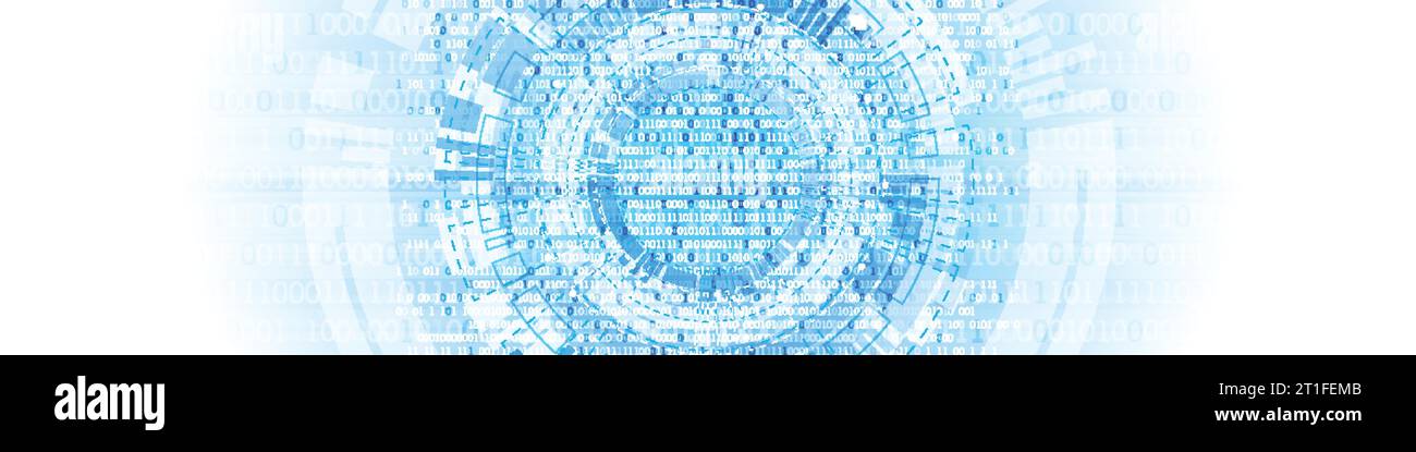 Technology background. Binary computer code. Vector illustration Stock Vector Image & Art - Alamy