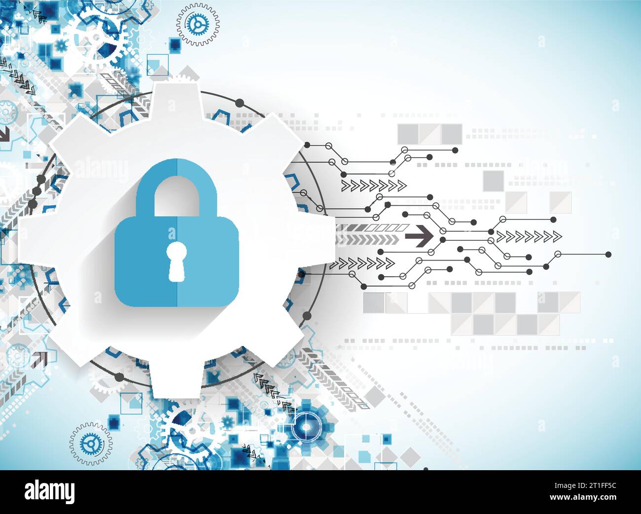 Protection concept. Protect mechanism, system privacy. Vector ...