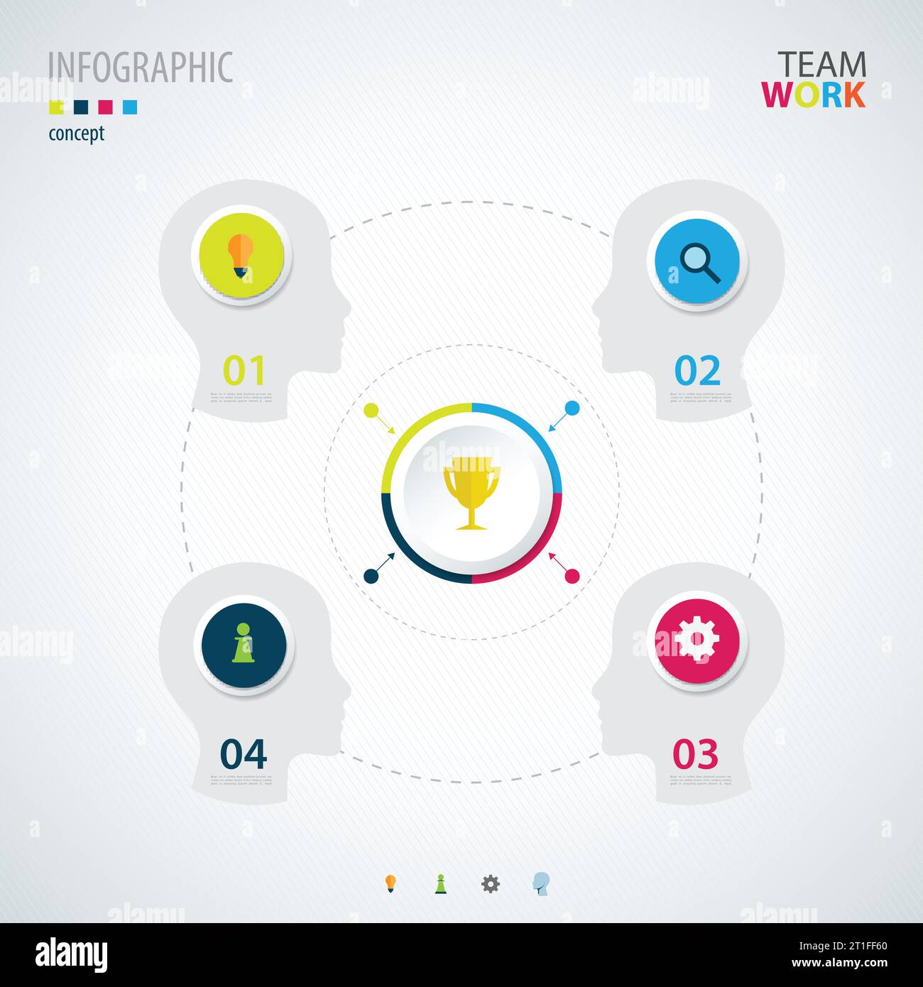 Infographic teamwork. Business concept. Vector Stock Vector Image & Art ...
