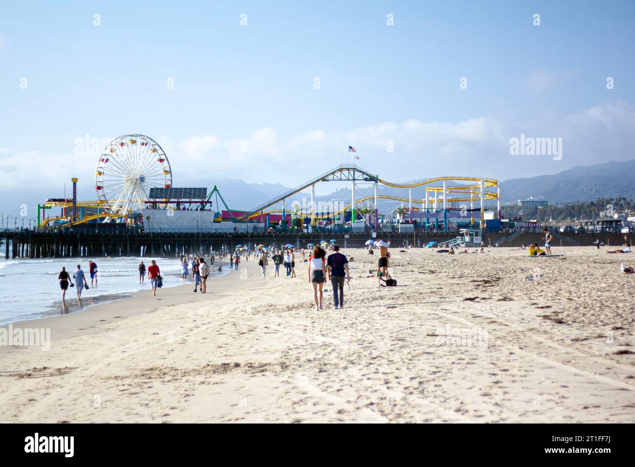 Visit santa monica pier hi-res stock photography and images - Alamy