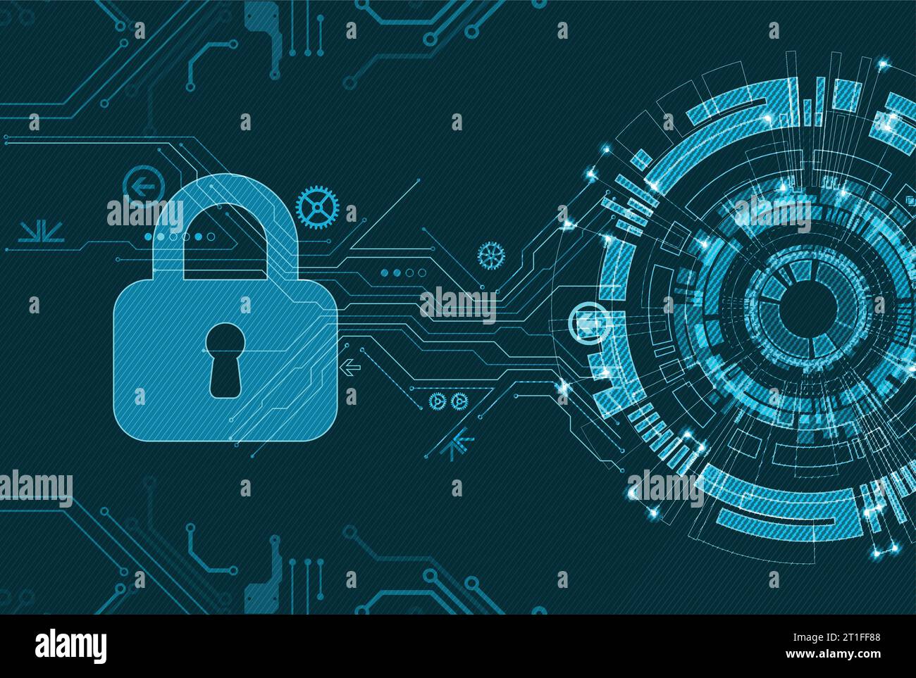 Protection concept. Protect mechanism, system privacy. Vector ...