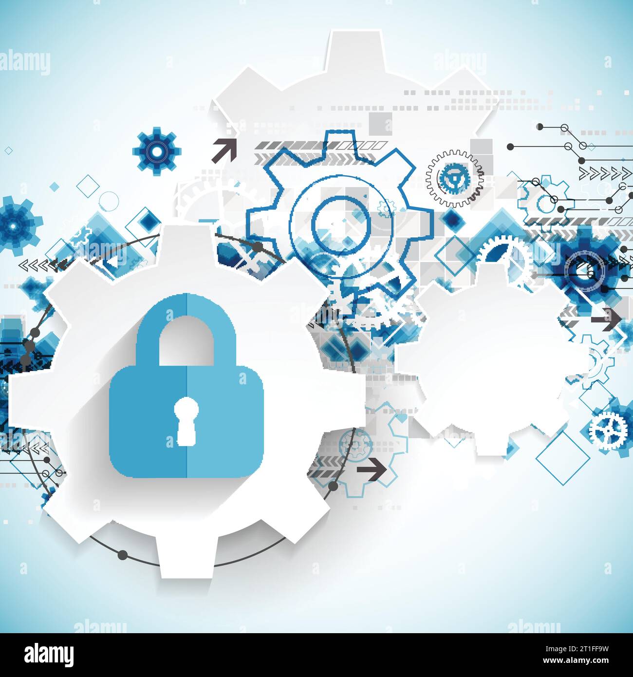 Protection concept. Protect mechanism, system privacy. Vector ...