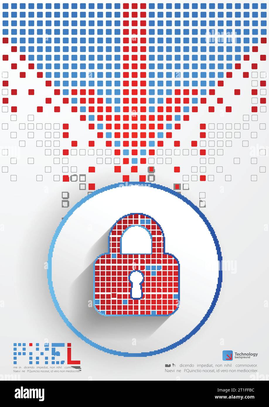 Pixel protection concept. Vector illustration Stock Vector Image & Art ...