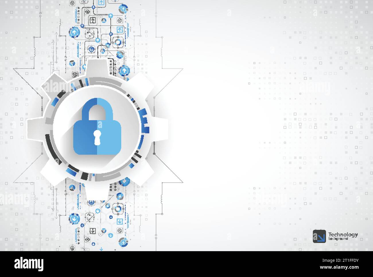 Protection concept. Protect mechanism, system privacy. Vector ...