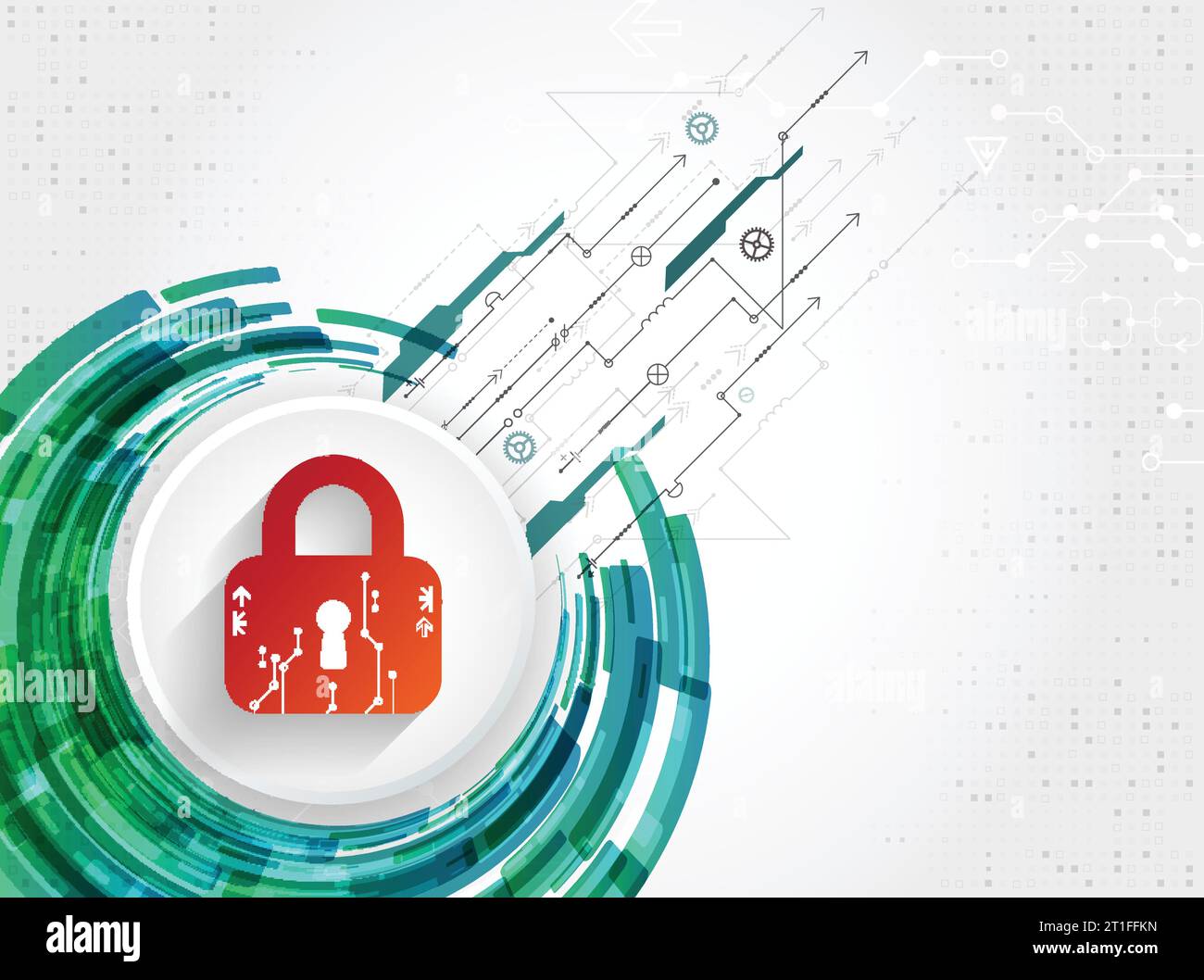 Protection concept. Protect mechanism, system privacy. Vector ...