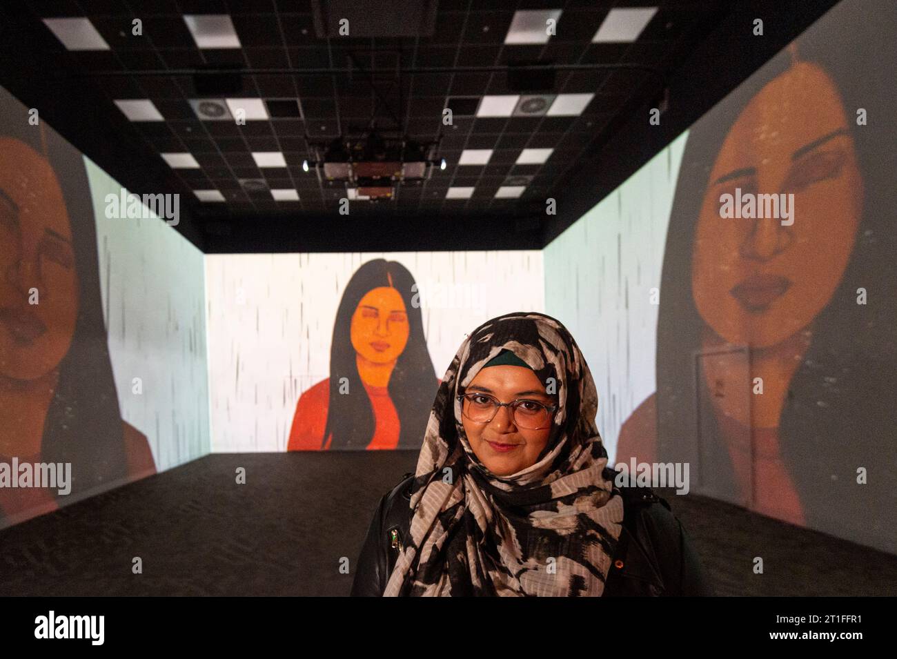London, UK. 13 October 2023. Pakistani-American multidisciplinary ...