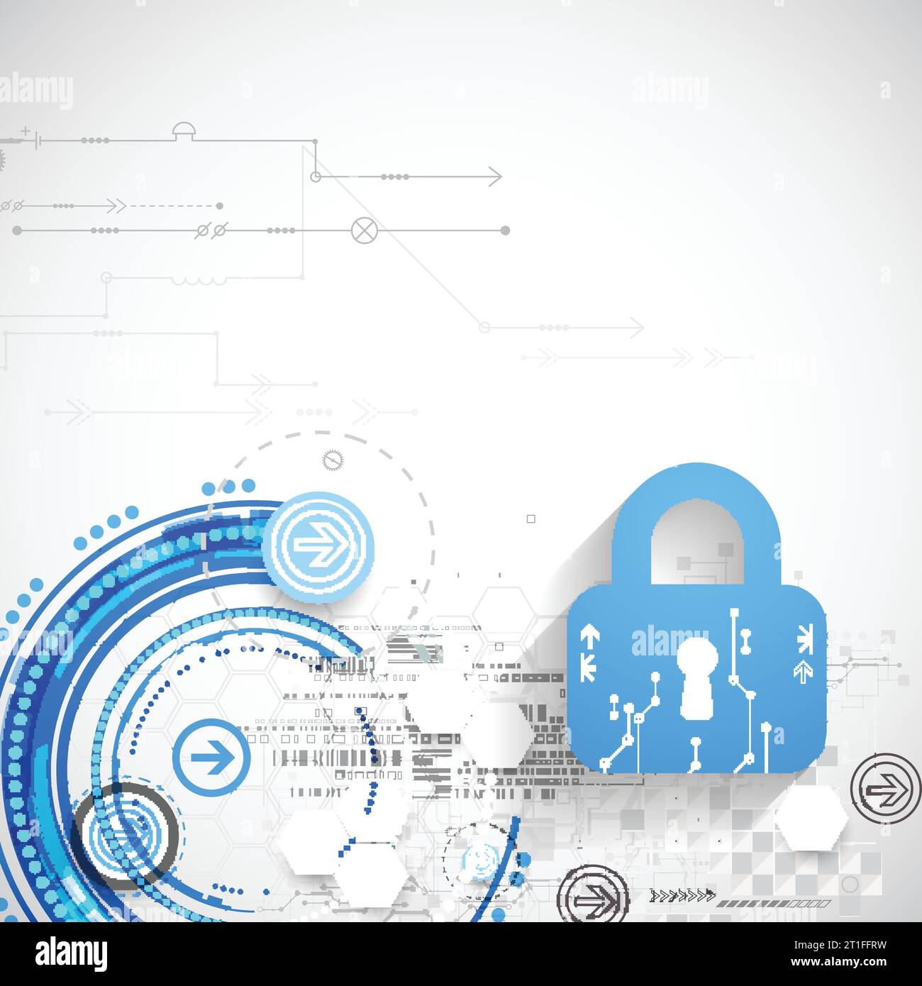 Protection concept. Security mechanism, system privacy. Digital ...