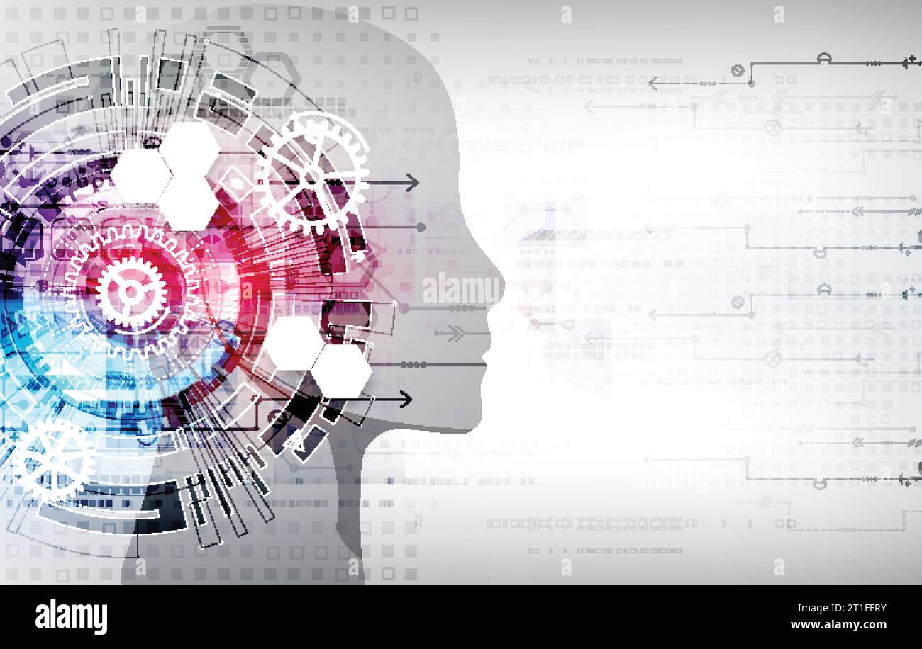 Creative brain concept background. Artificial Intelligence concept ...