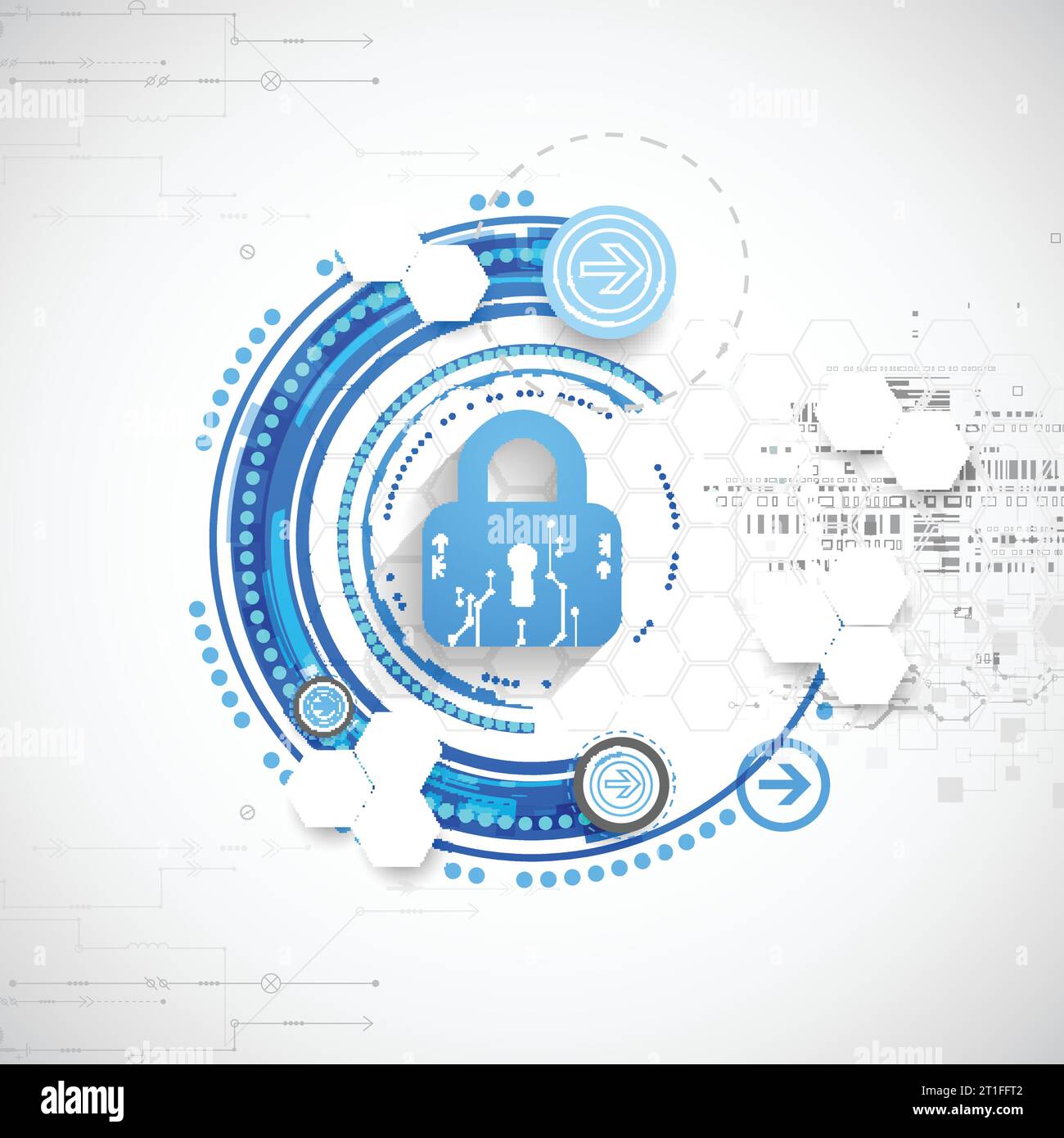 Protection concept. Security mechanism, system privacy. Digital ...