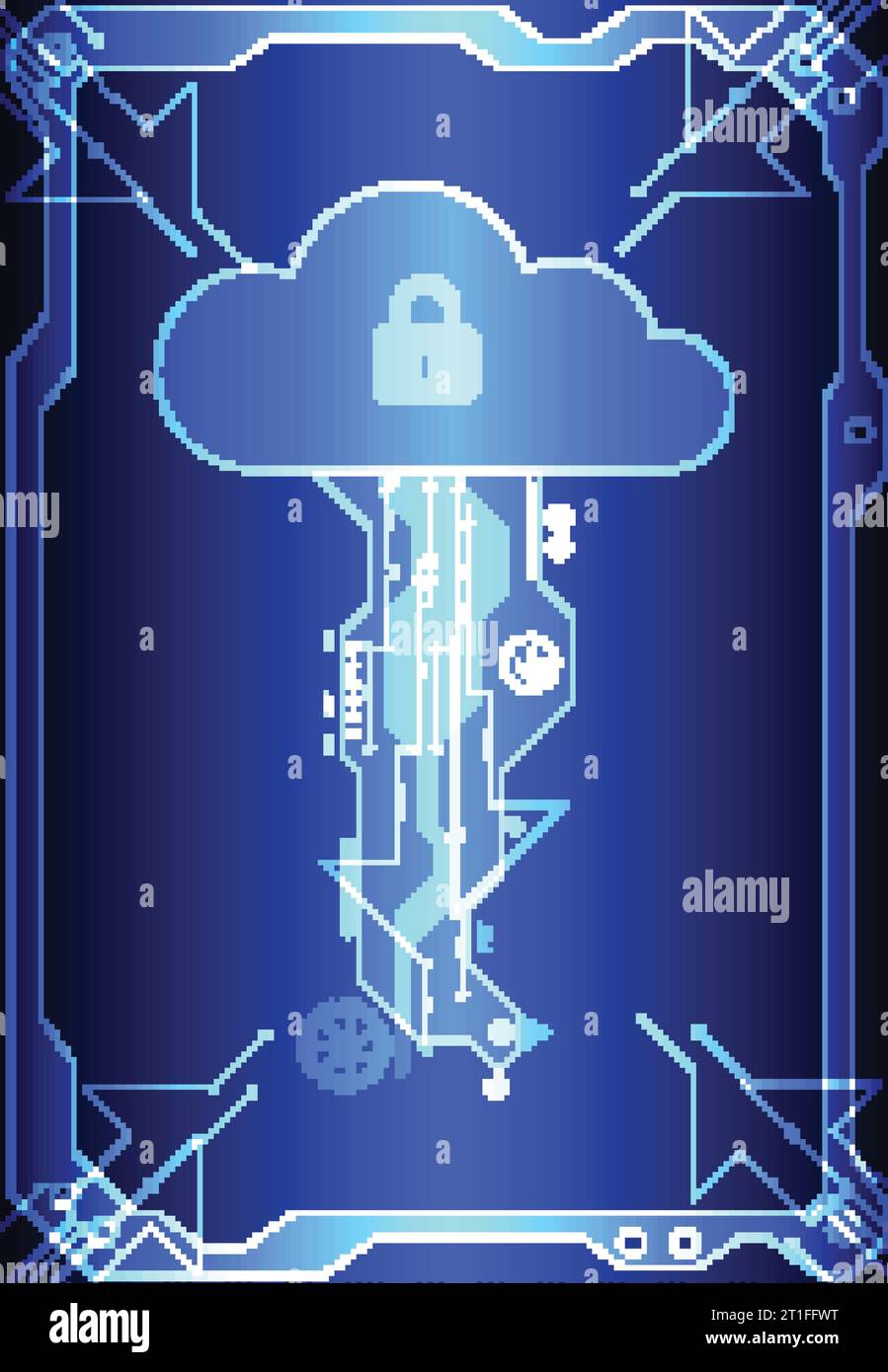 Remote lock background Stock Vector Images - Alamy