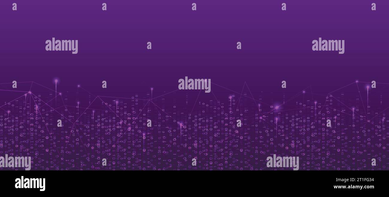 Technology Background Big Data Concept Binary Computer Code Vector Illustration Stock Vector 8056