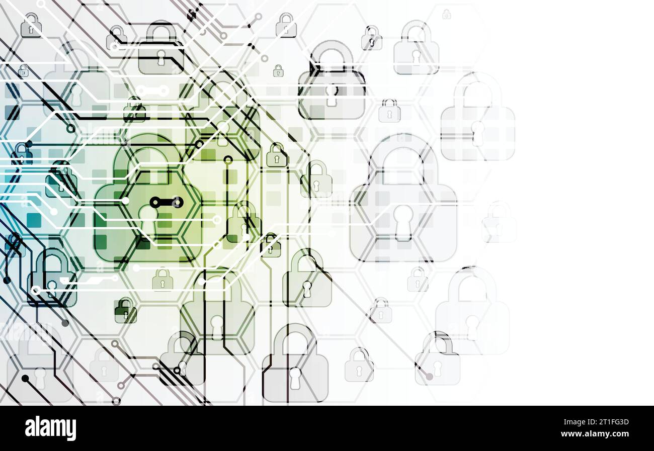 Protection concept. Protect mechanism, system privacy. Vector ...