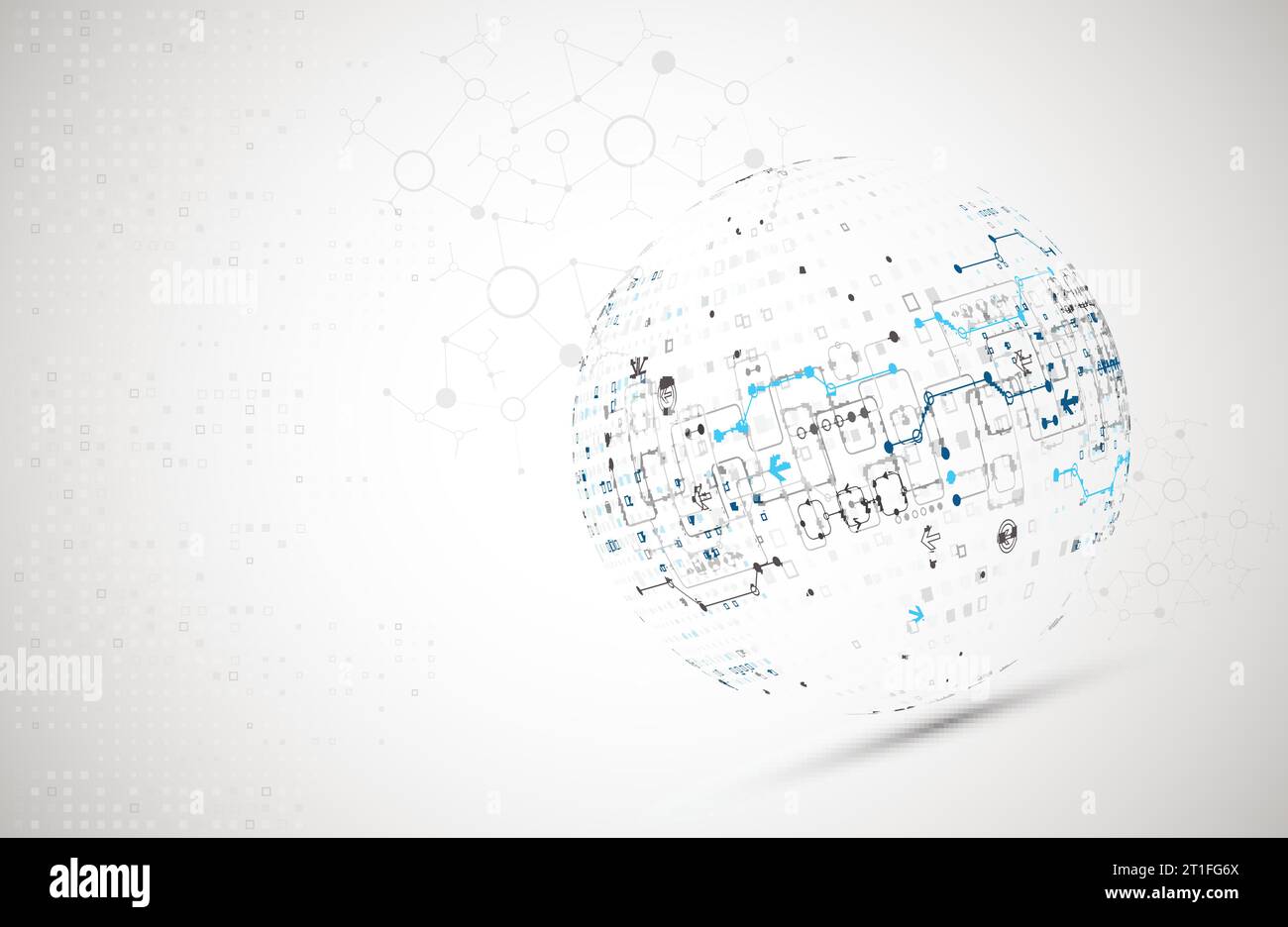 Abstract technology sphere background. Global network concept. Vector Stock Vector Image & Art ...