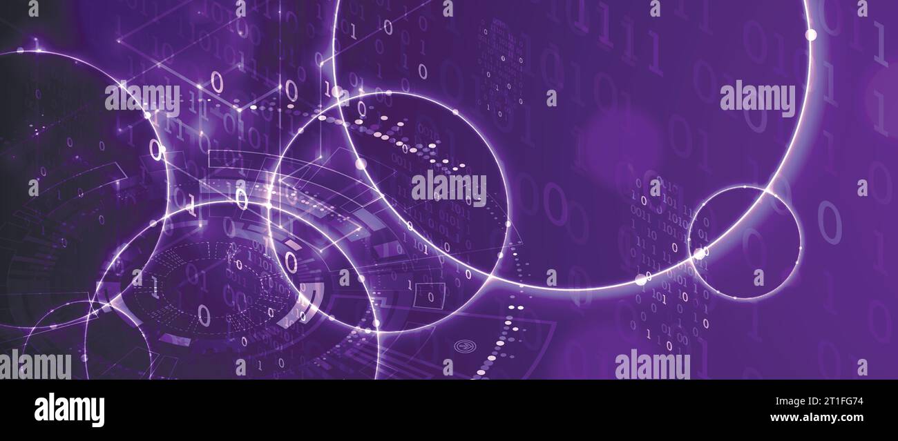 Technology background. Big data concept. Binary computer code. Vector ...