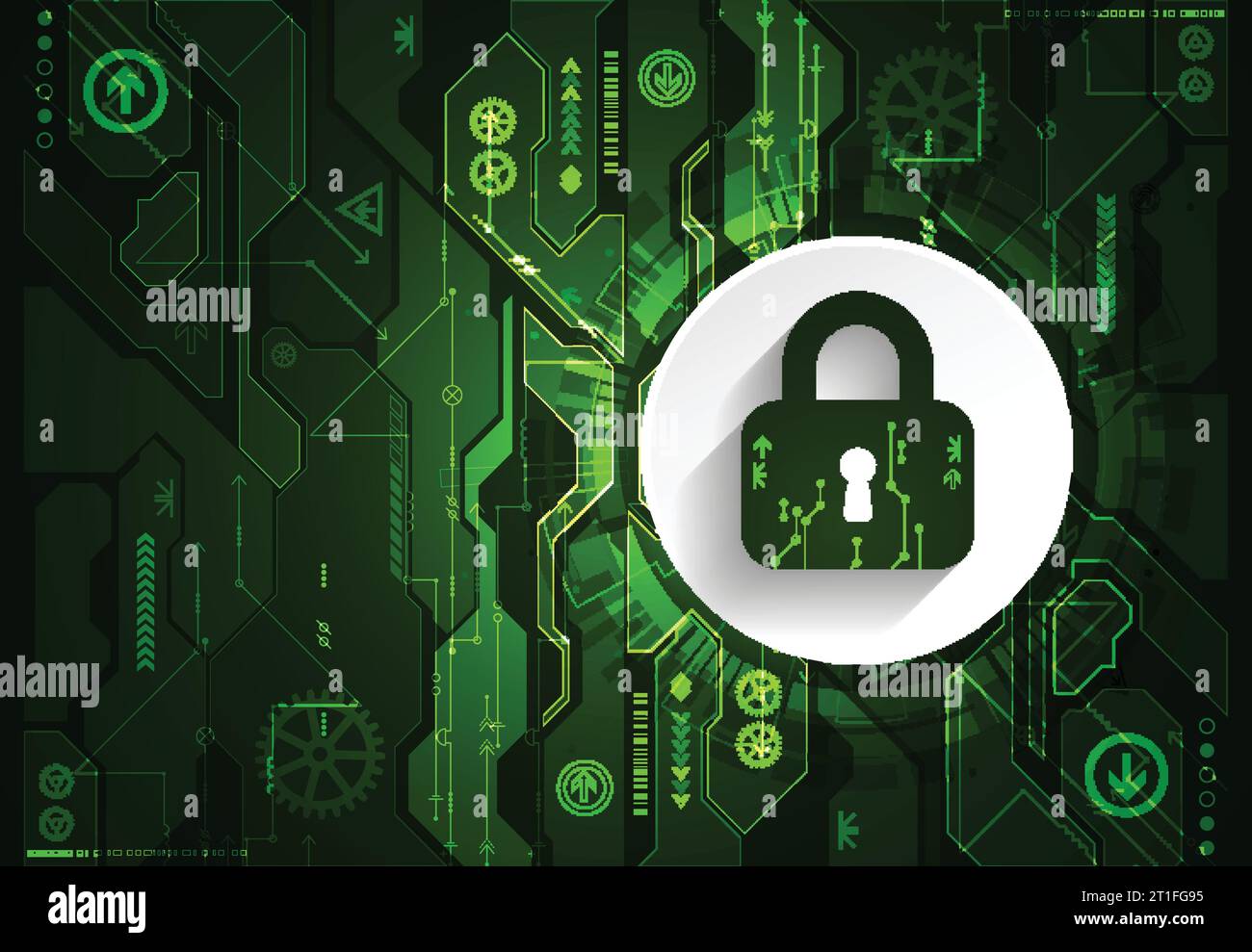 Protection concept. Protect mechanism, system privacy. Vector ...