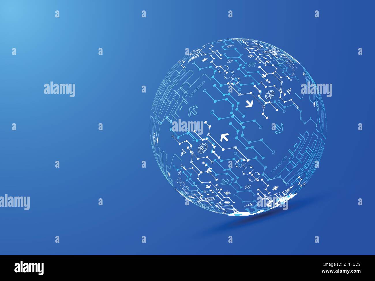 Abstract technology sphere background. Global network consept. Vector Stock Vector Image & Art ...