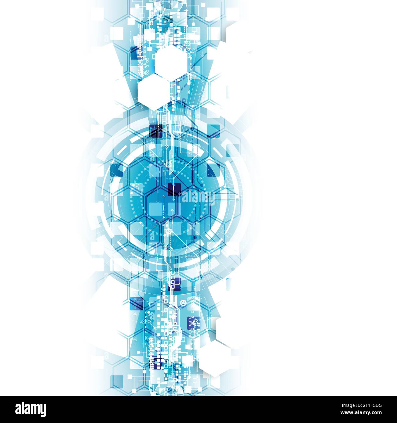 Abstract circle technology concept. Circuit board, high computer color ...