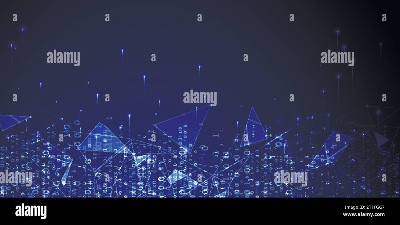 Technology Background Big Data Concept Binary Computer Code Vector 9819