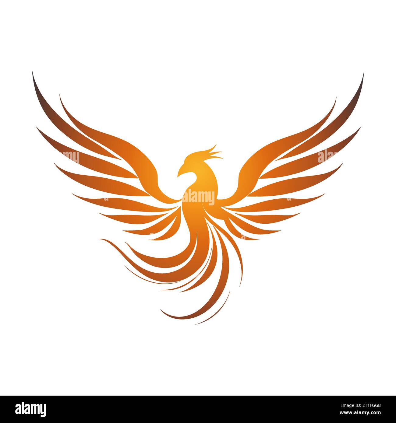 Phoenix Rings Wings logo. Falcon Eagle Hawk bird logo icon. Vector ...
