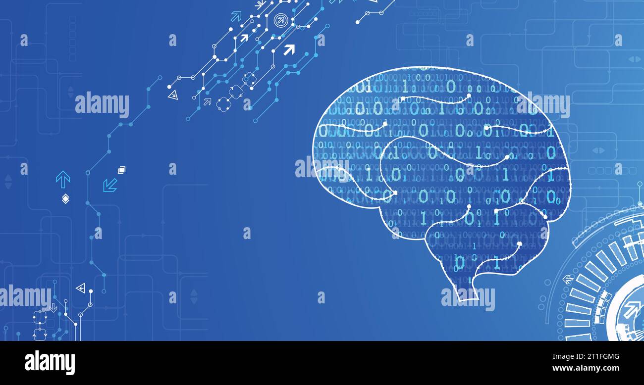 Abstract digital brain,technology concept. Vector Stock Vector Image & Art - Alamy