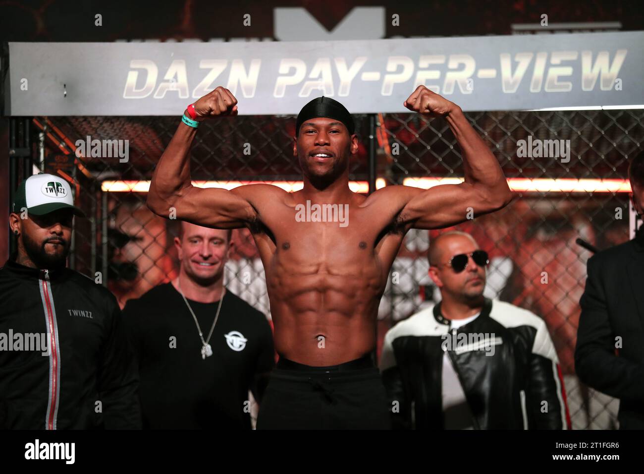 King Kenny during a weigh-in at the Exchange Hall, Manchester. Picture ...