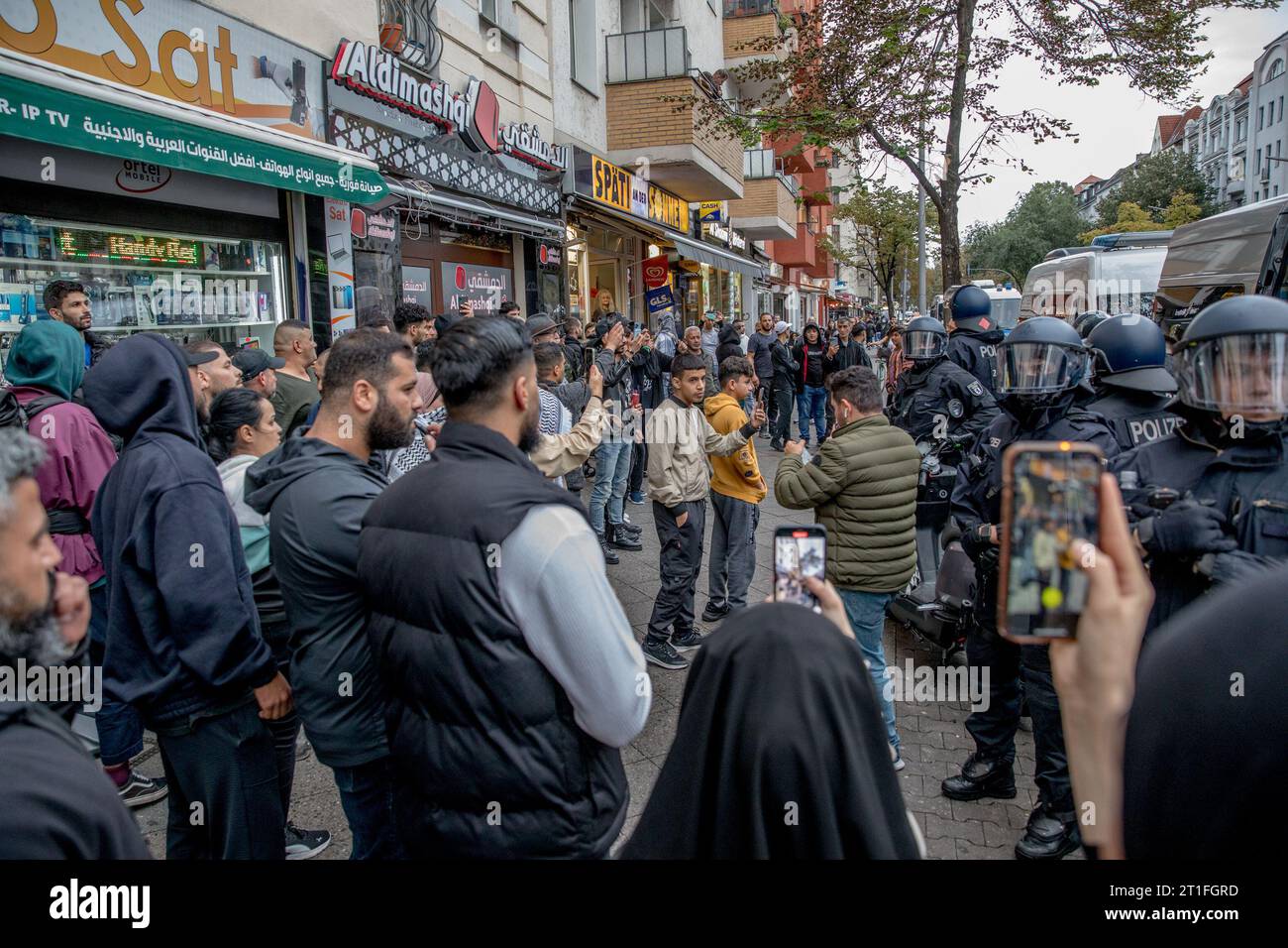 Berlin, Germany. 13th Oct, 2023. The streets of Neukoelln, a district ...