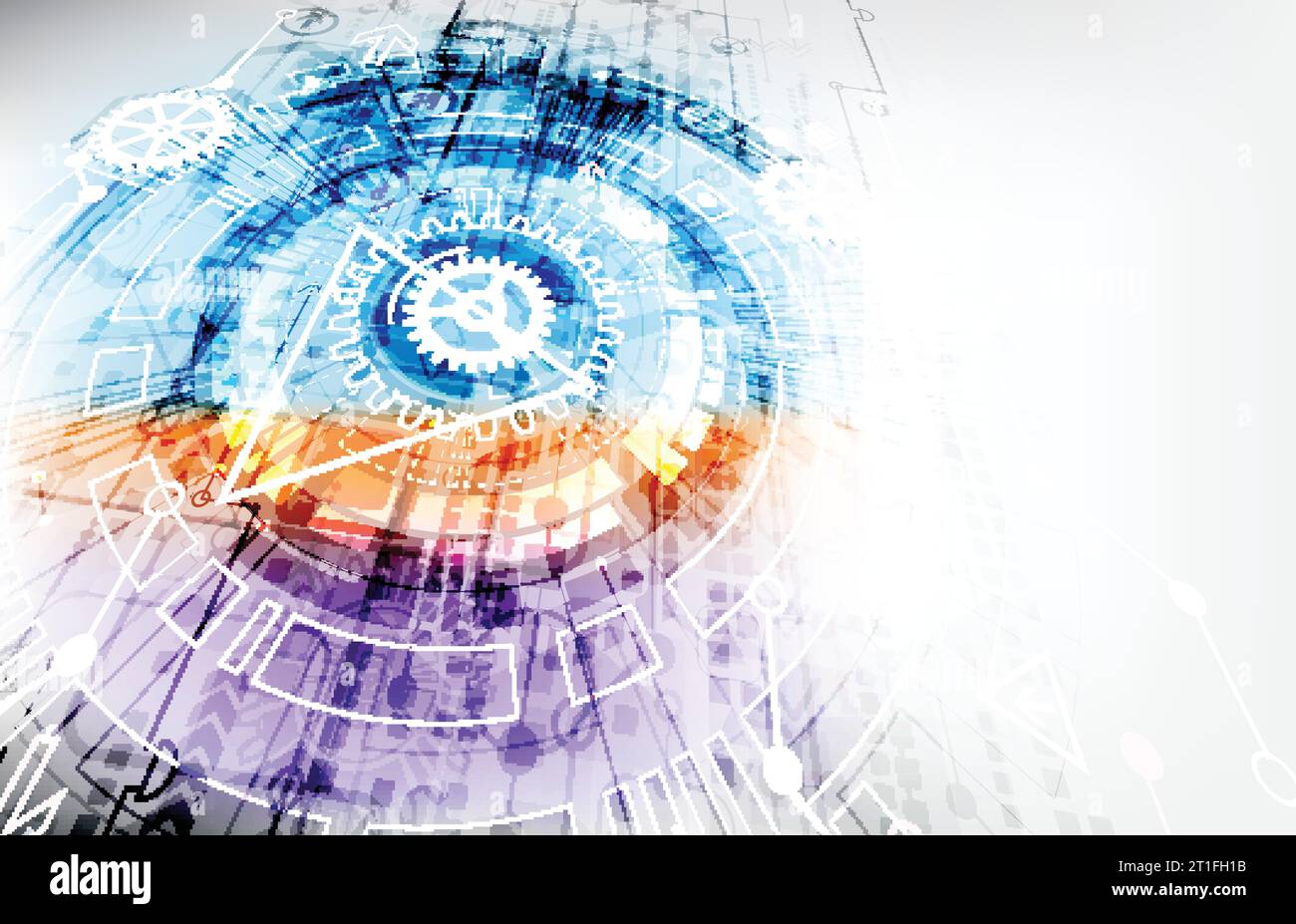 Abstract color digital communication technology background. Vector ...