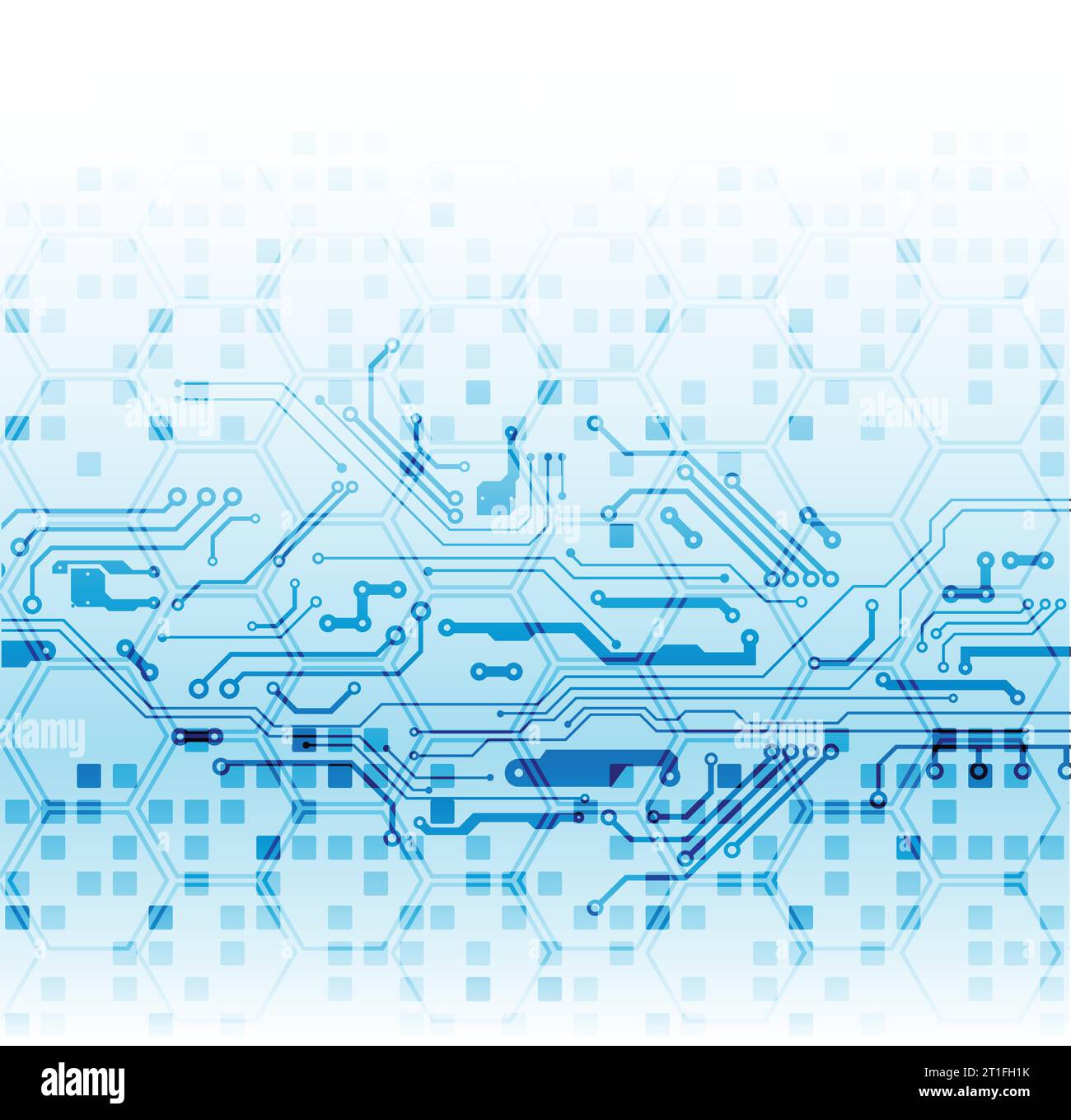 Vector illustration, Hi-tech digital technology and engineering theme ...