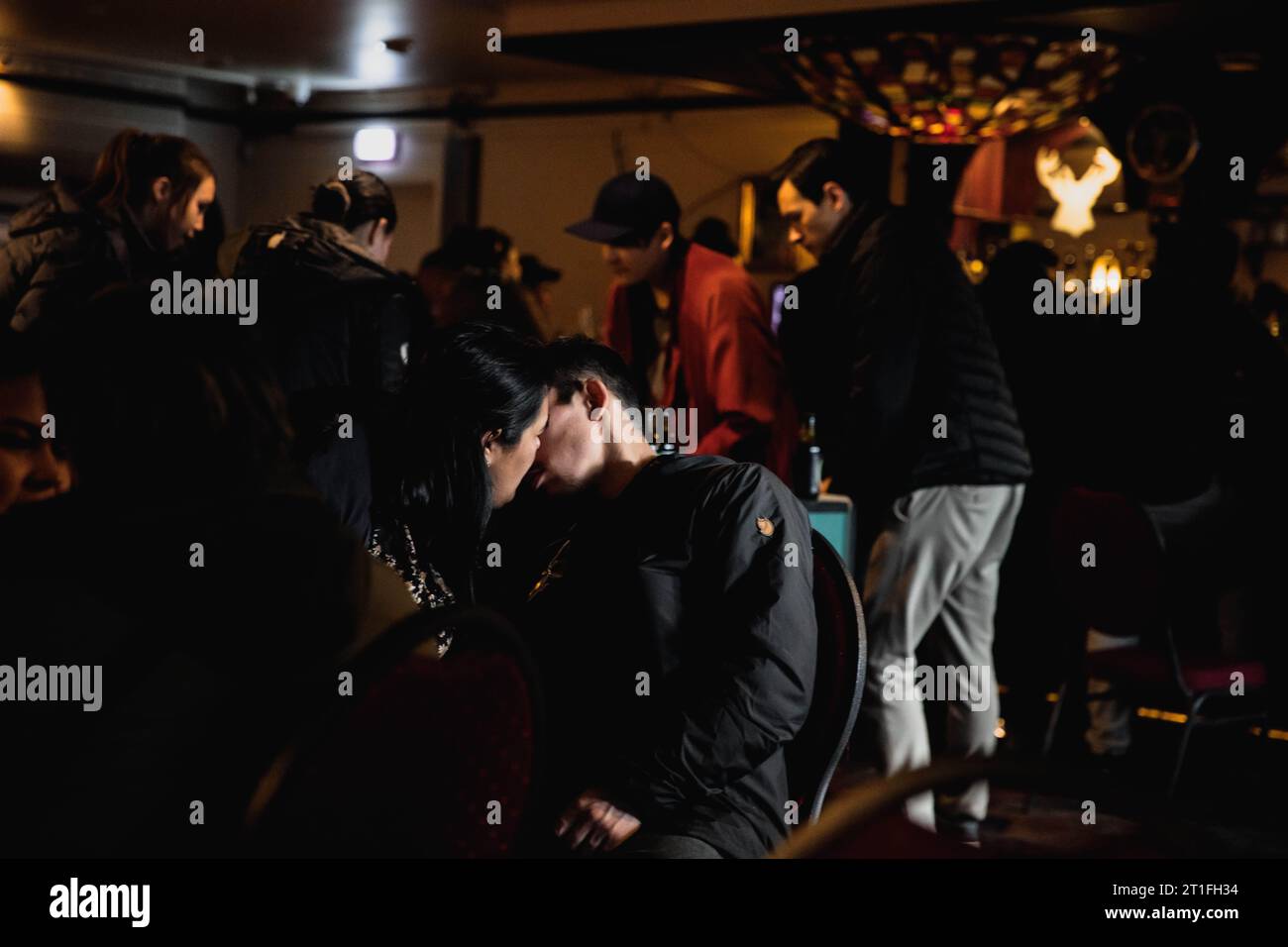 Nuuk, Greenland. 1st Oct, 2023. The nightlife scene at a bar in Nuuk ...
