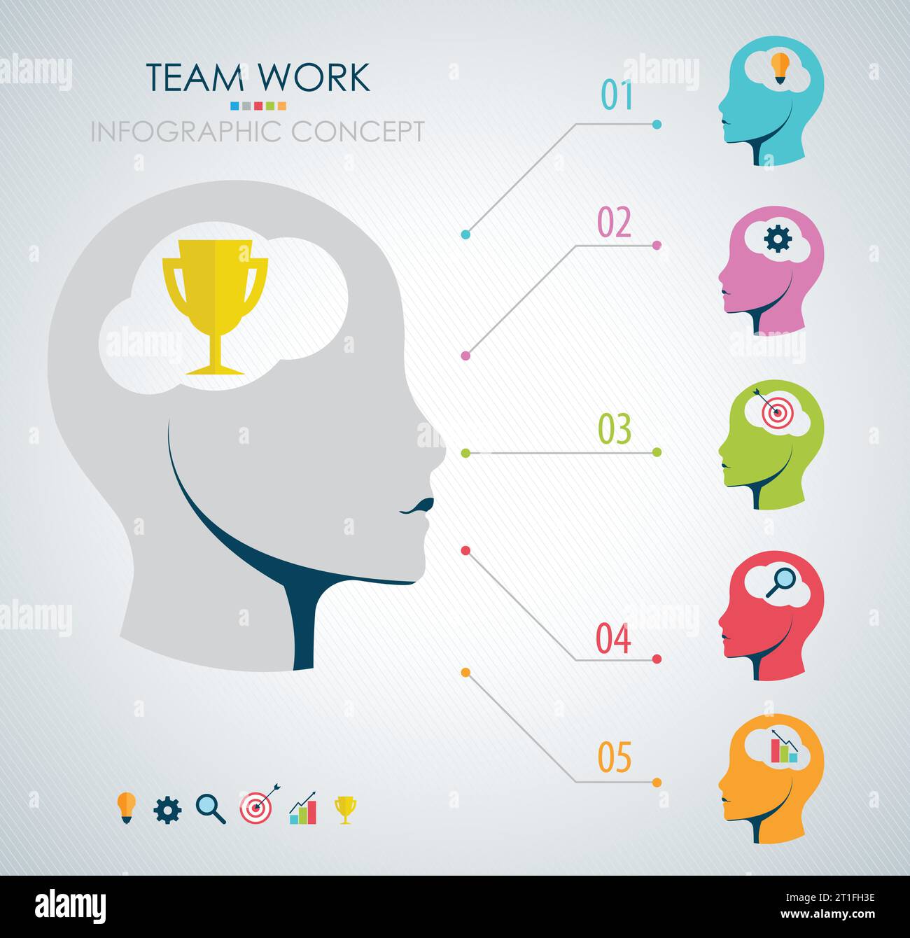 Info graphic teamwork. Business concept. Vector Stock Vector Image ...