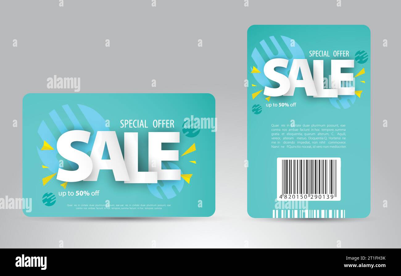 Sale card template design for your business. Vector illustration Stock ...