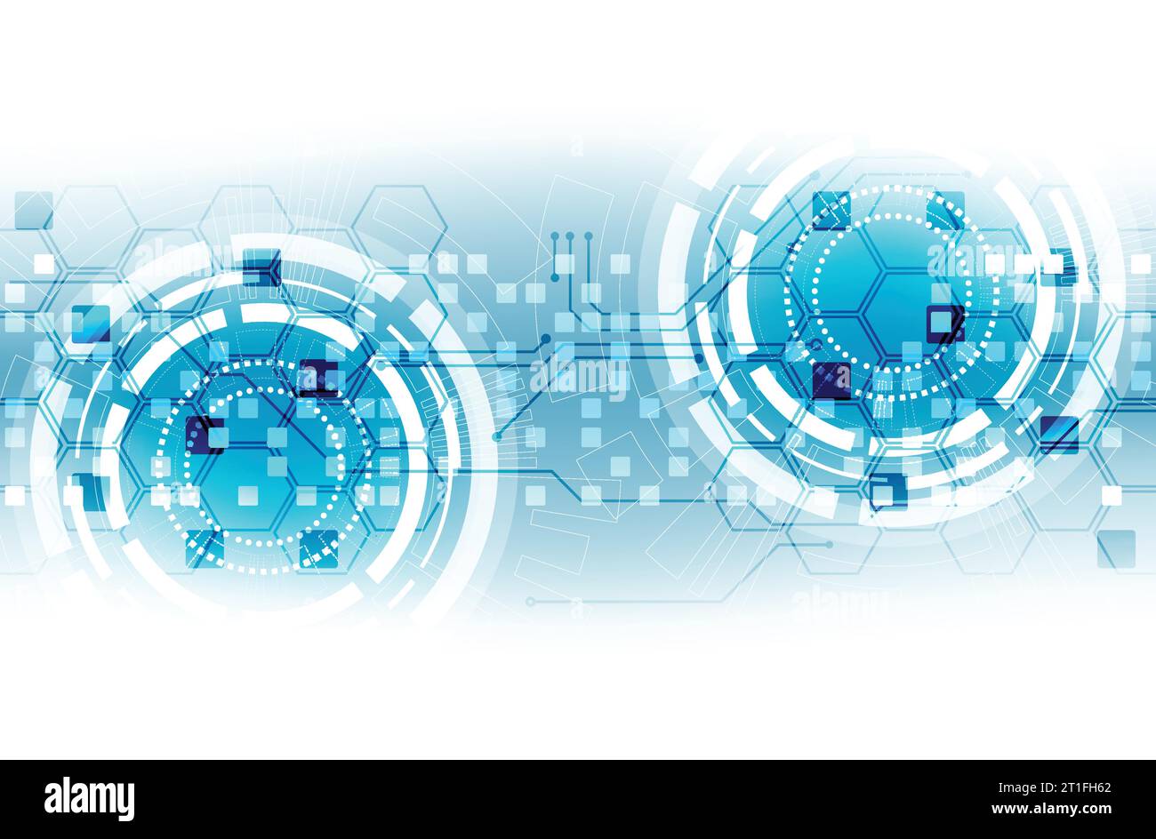 Vector illustration, Hi-tech digital technology and engineering theme ...