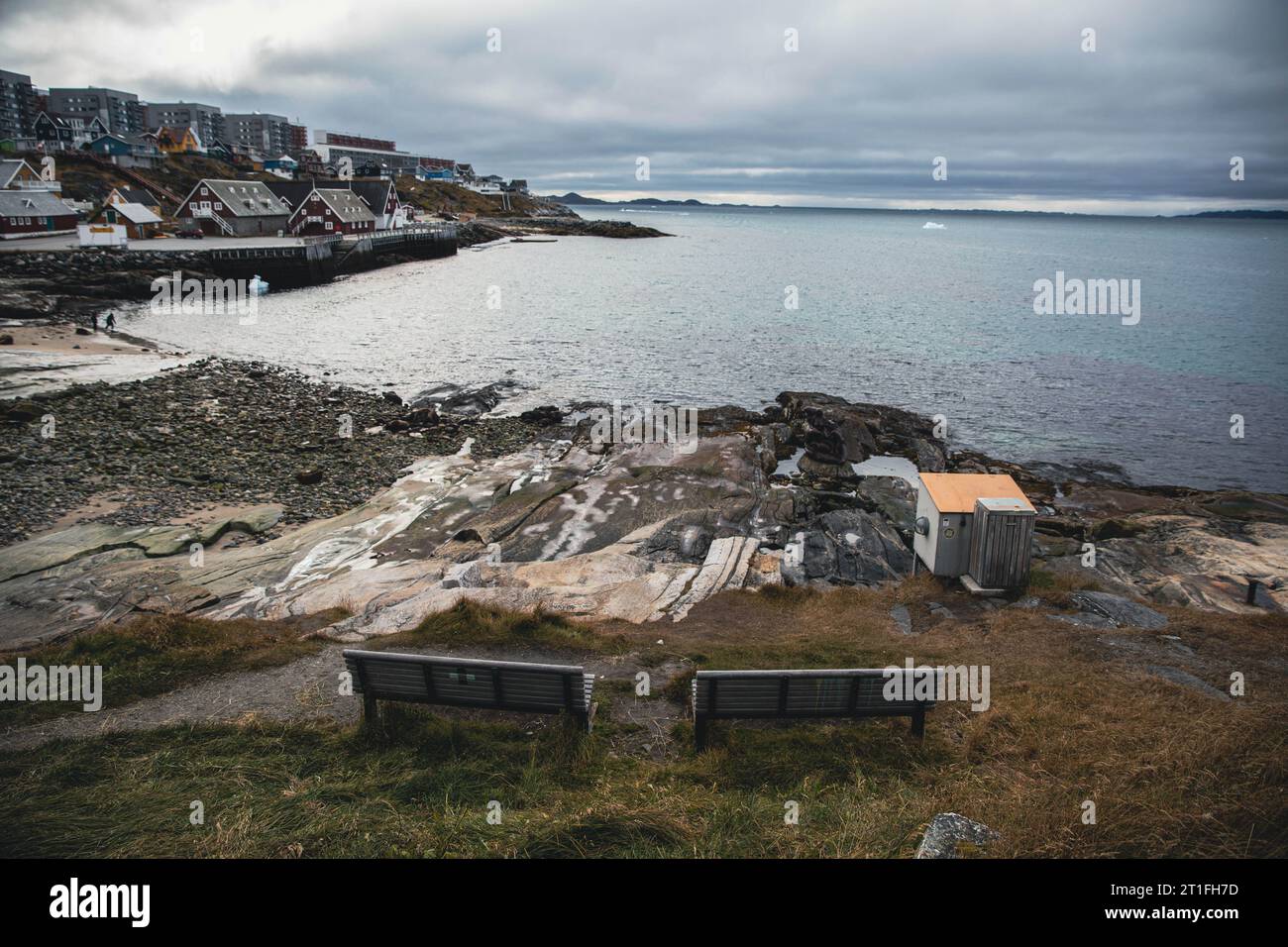 Nuuk, Greenland. 2nd Oct, 2023. No roads to escape Nuuk. Only boat and ...