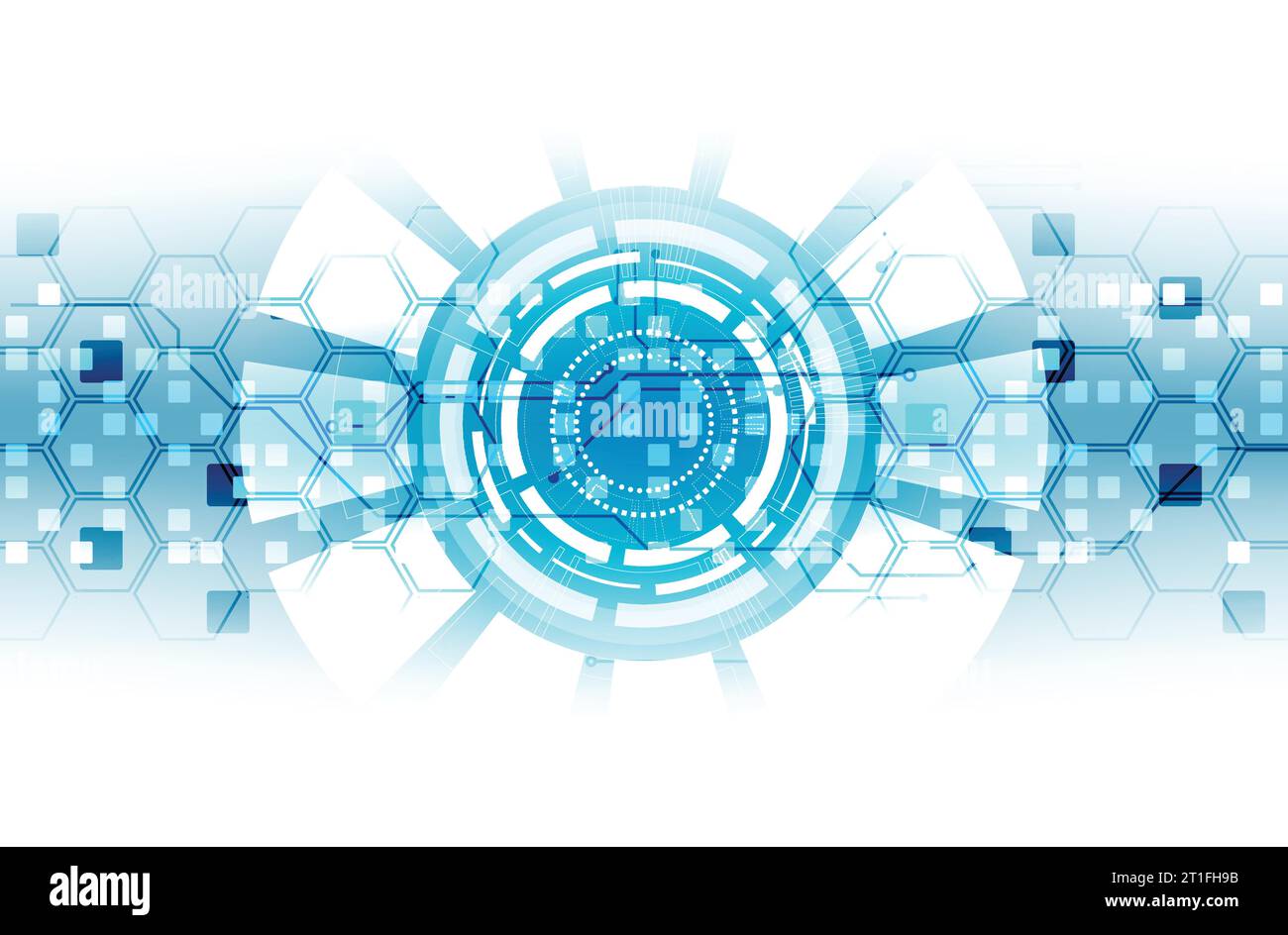 Vector illustration, Hi-tech digital technology and engineering theme ...