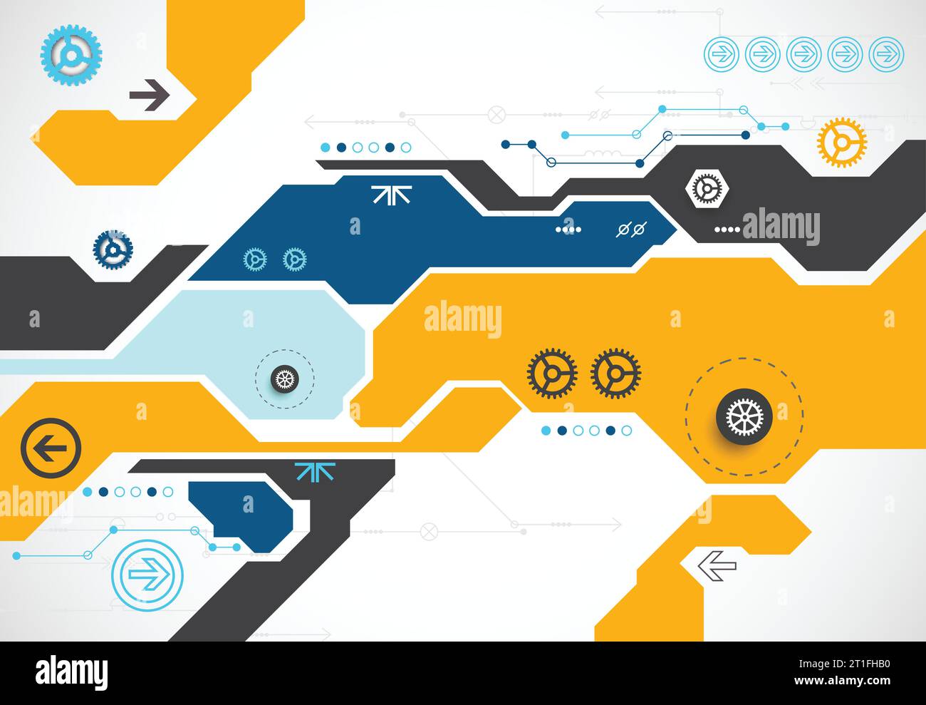 Abstract technological background. Vector illustration Stock Vector ...