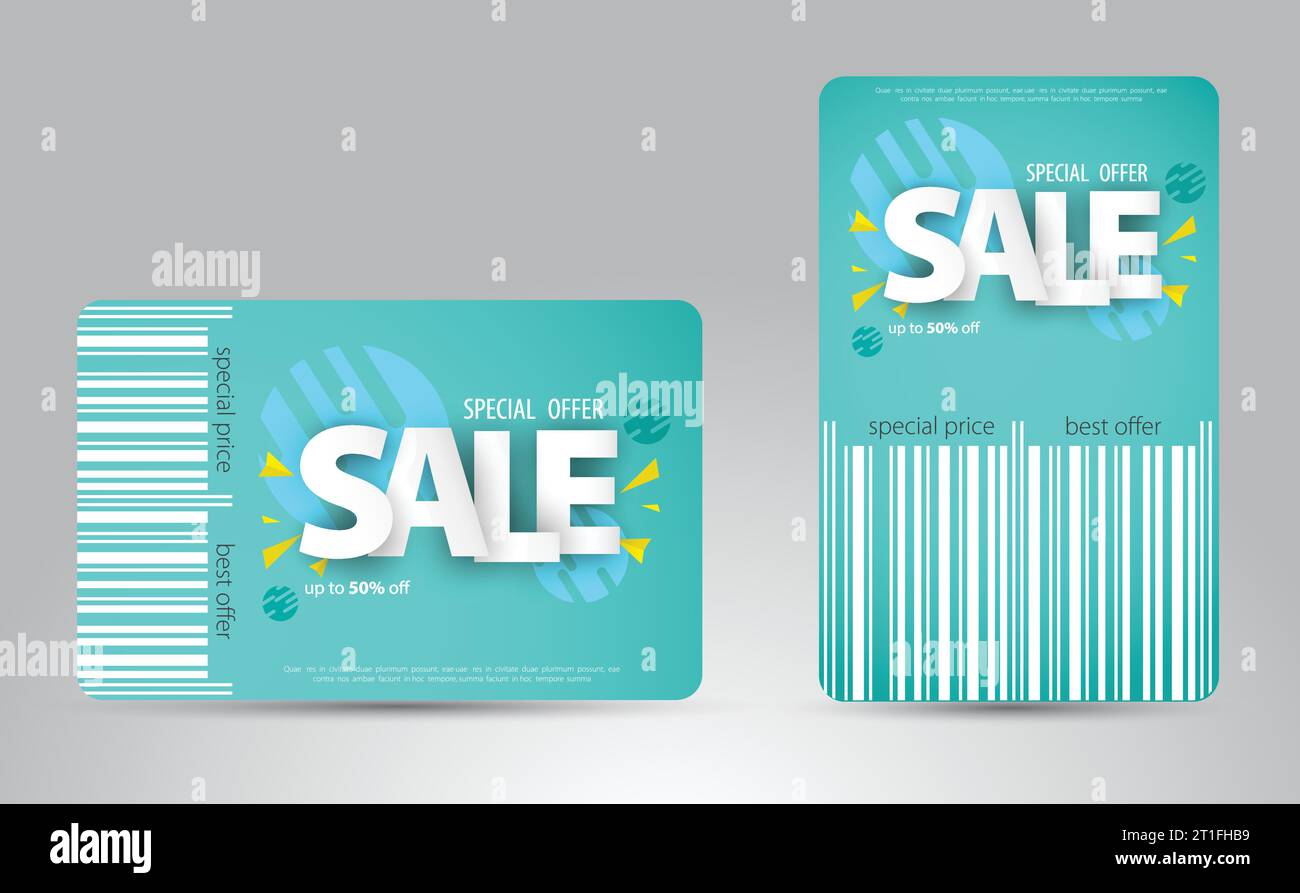 Sale card template design for your business. Vector illustration Stock ...