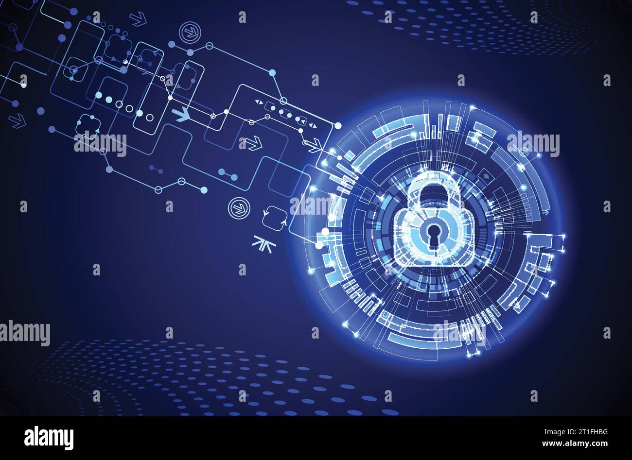 Protection concept. Protect mechanism, system privacy. Vector ...