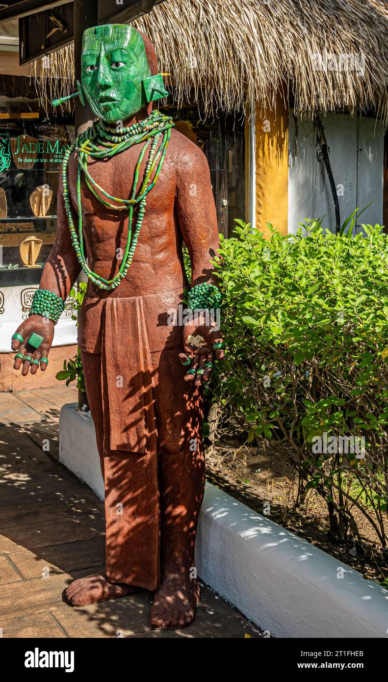 Guatemala, Puerto Quetzal - July 20, 2023: Closeup, brown stone male ...