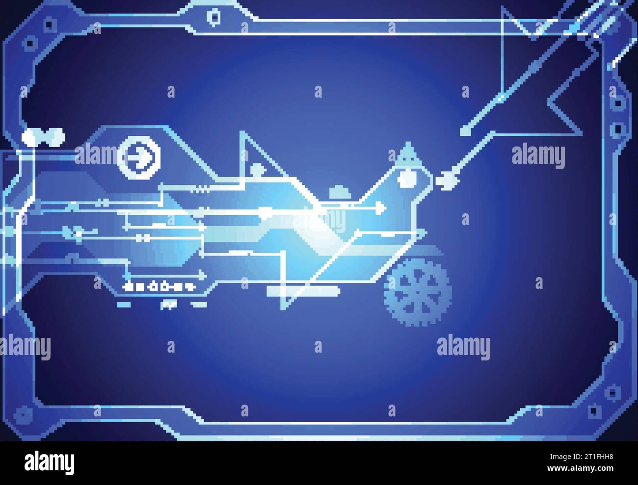 Hi-tech digital technology and engineering background. Vector Stock ...