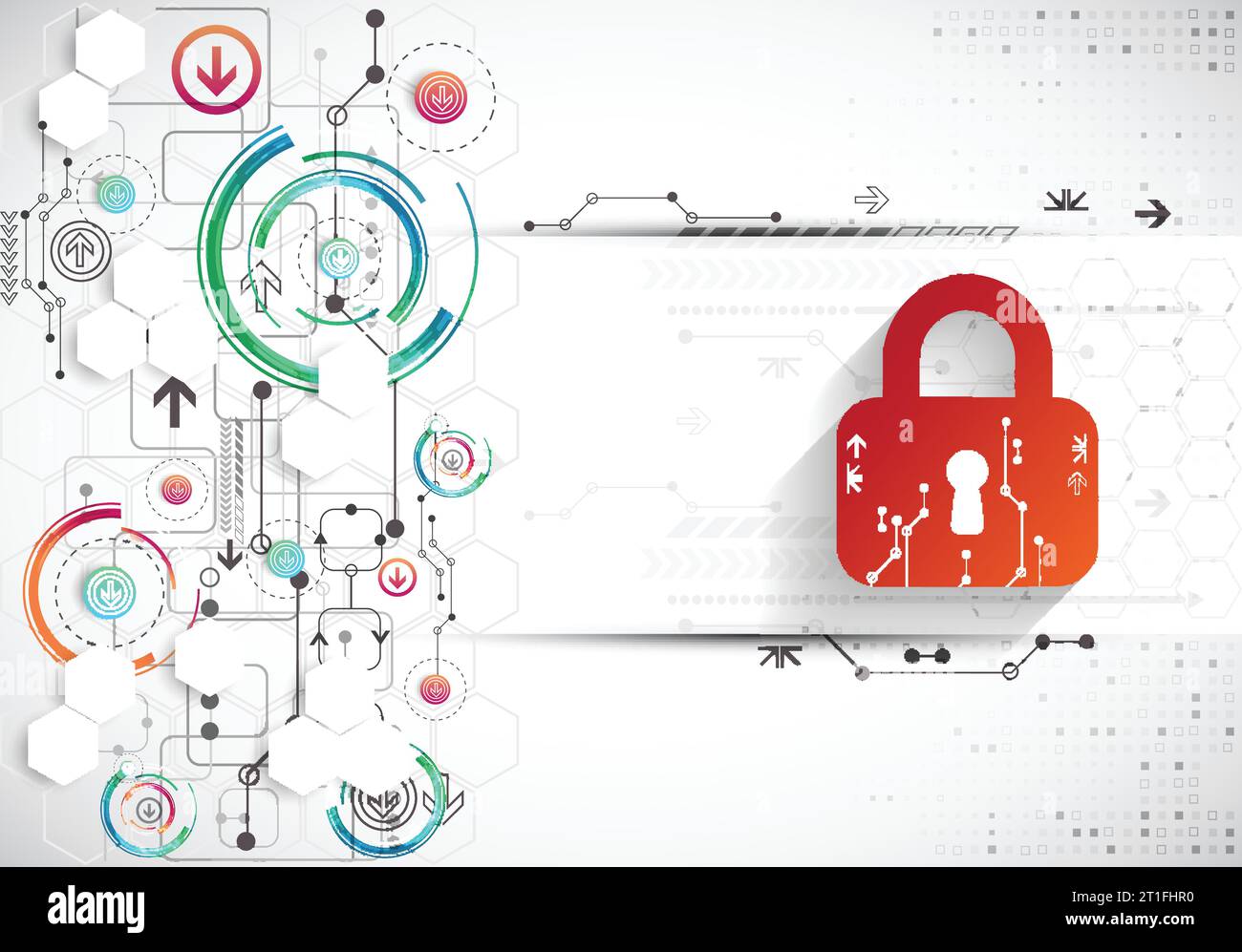 Protection background. Technology security, encode and decrypt, techno ...