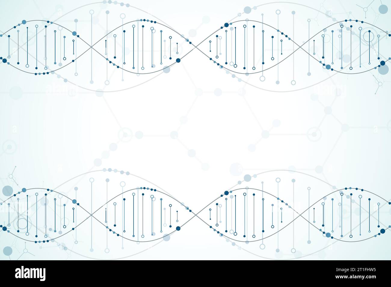 Science template, wallpaper or banner with a DNA molecules. Vector ...