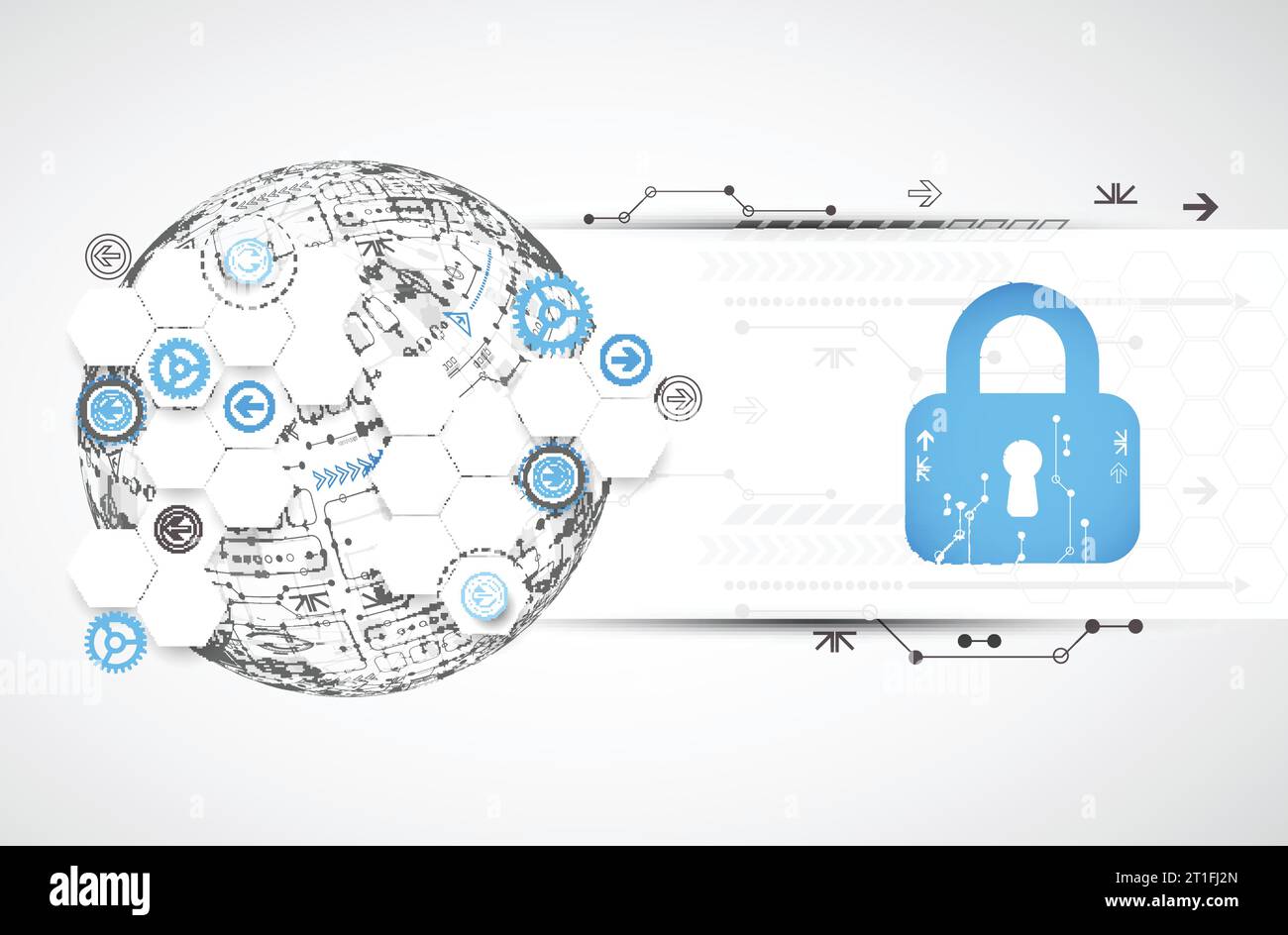 Protection concept. Security mechanism, system privacy. Digital ...